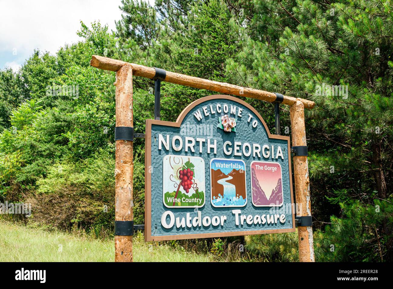 Georgia welcome sign hi-res stock photography and images - Alamy