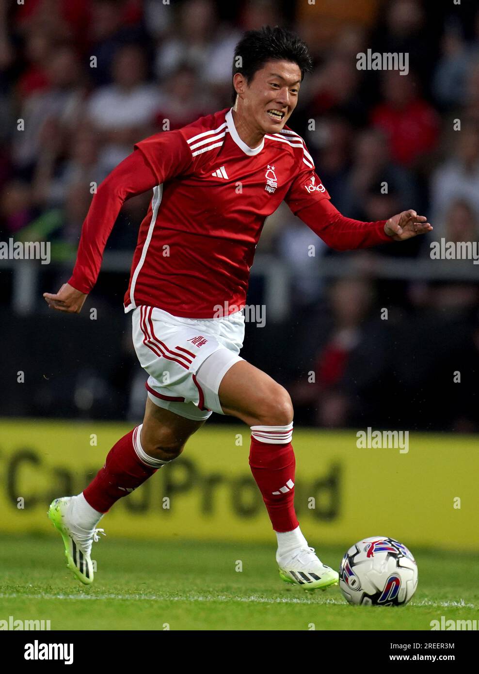 Nottingham Forest’s Hwang Ui-jo in action during the pre-season ...