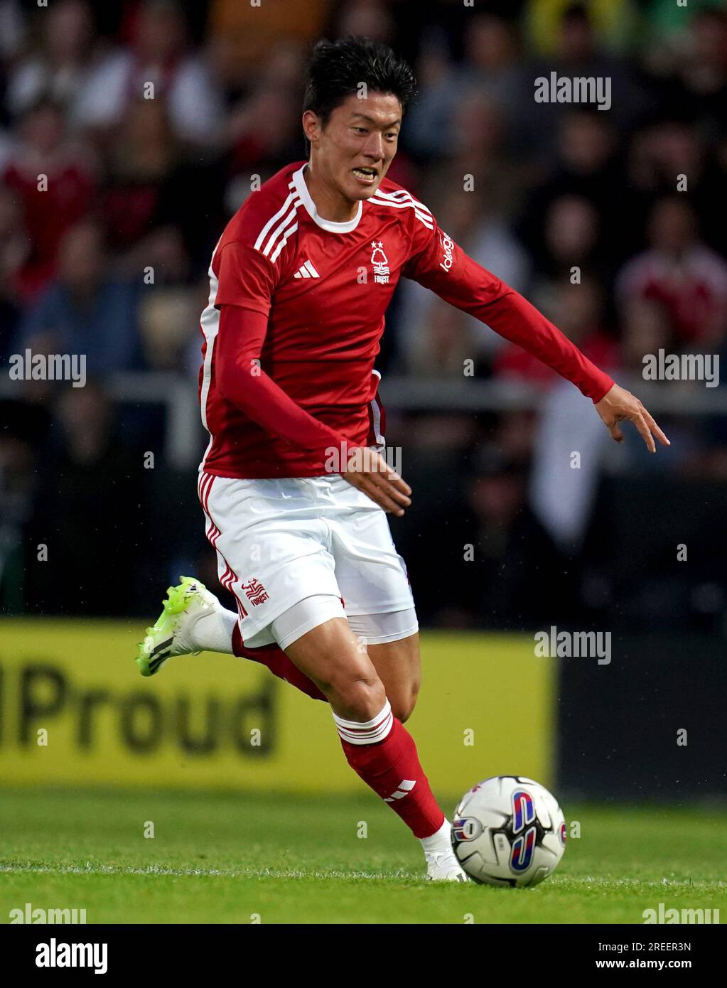 Nottingham Forest’s Hwang Ui-jo in action during the pre-season ...