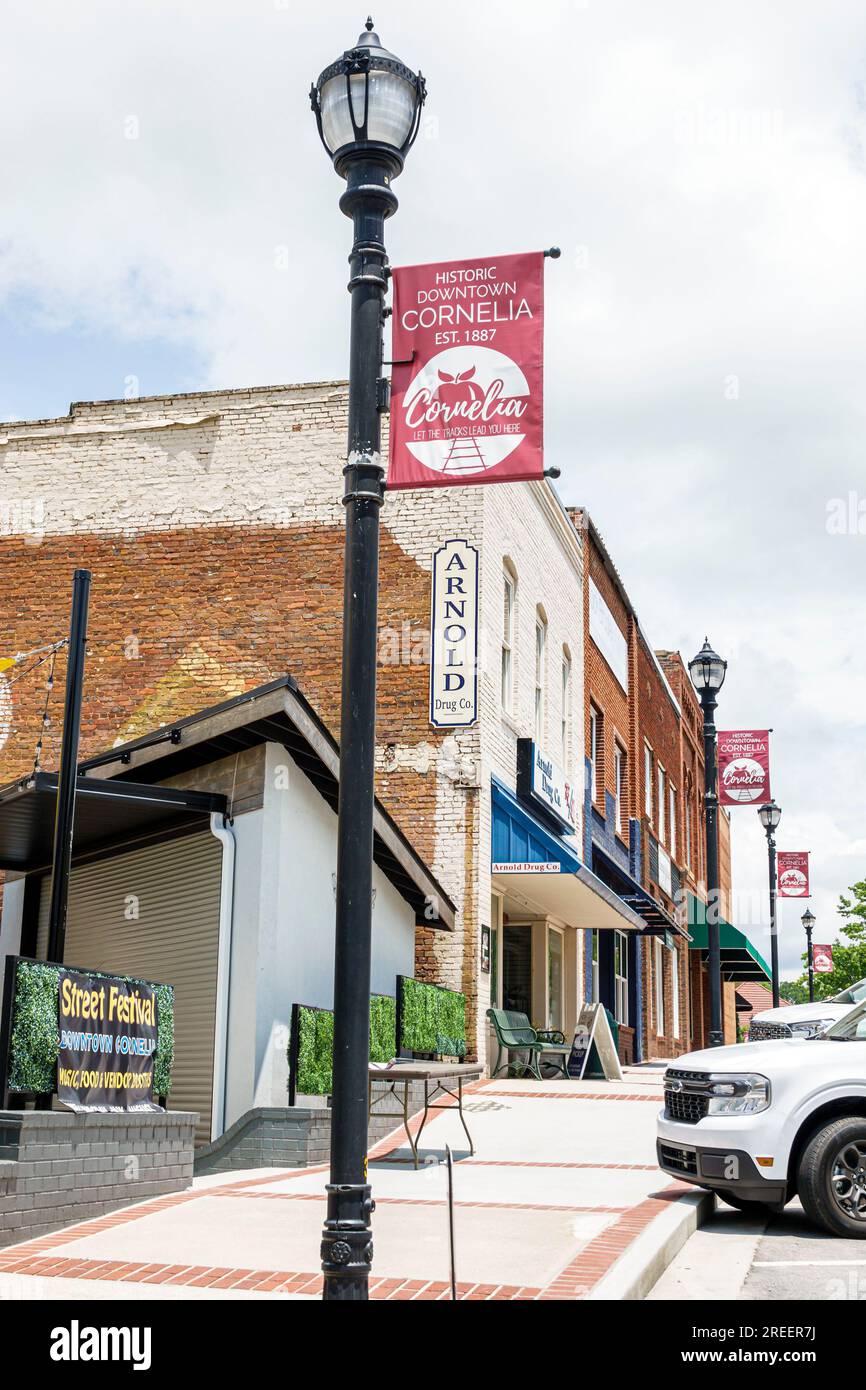Cornelia Georgia,small town city,renovated buildings historic downtown ...
