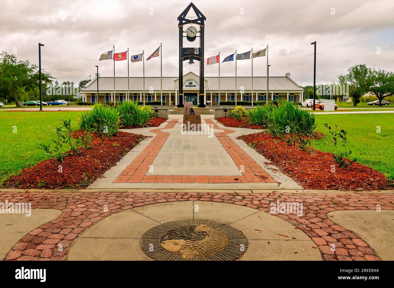 Gautier veterans tribute tower hi-res stock photography and images - Alamy