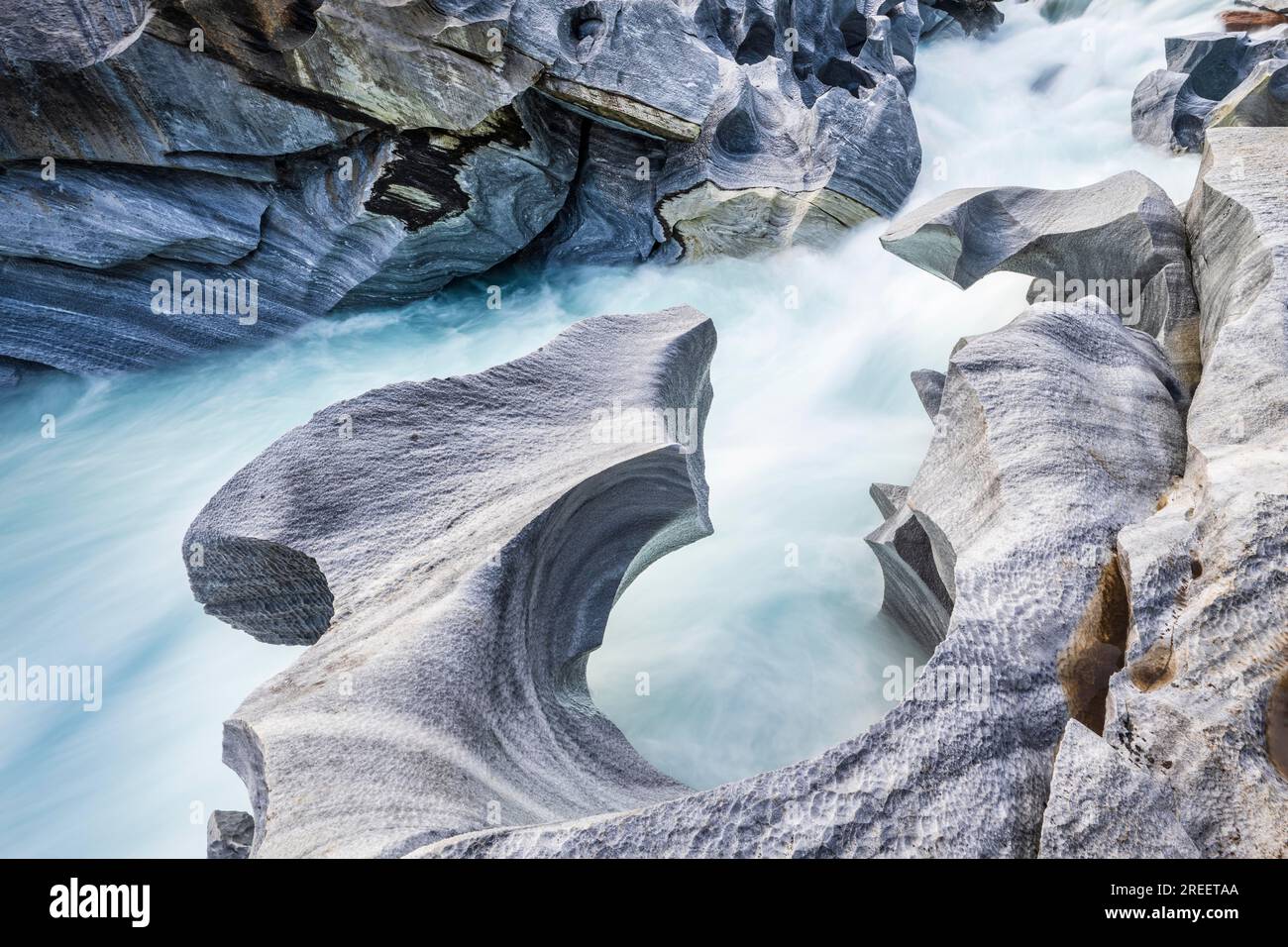 Marble Lottet, Marble Castle, Marble Gorge, Glomaga River, Mo I Rana ...