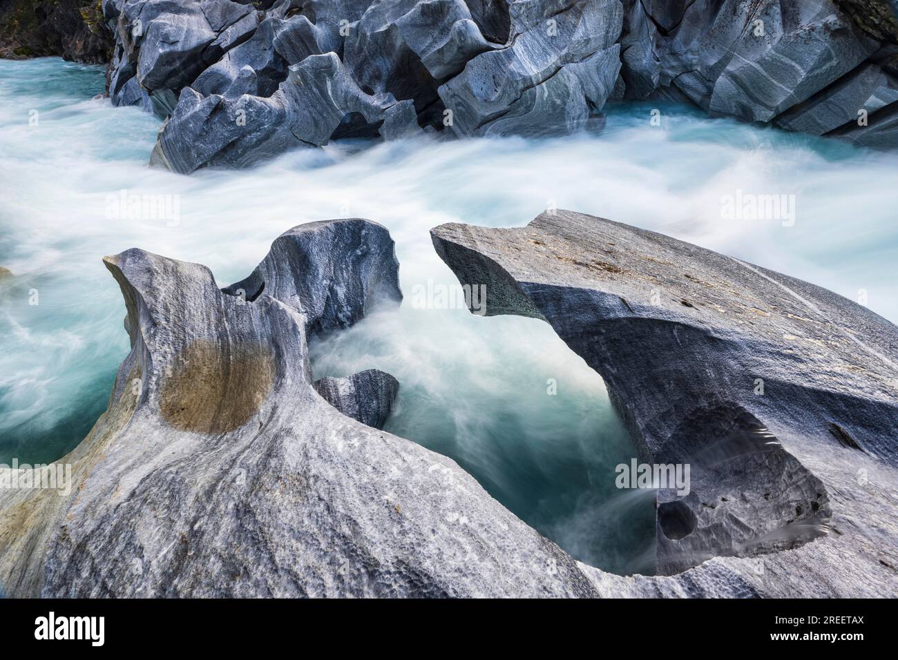 Marble Lottet, Marble Castle, Marble Gorge, Glomaga River, Mo I Rana ...