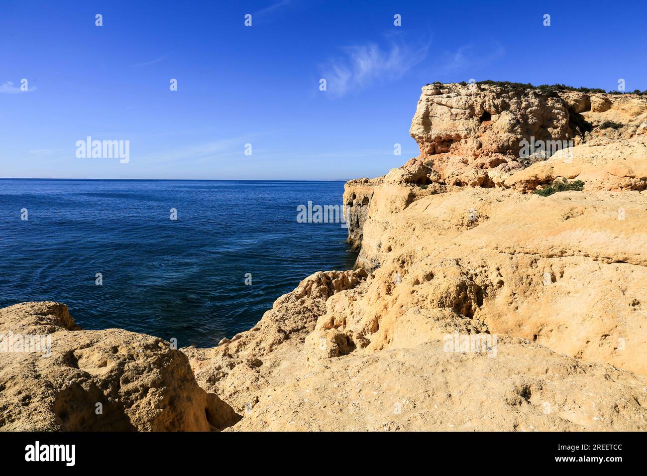 The Algar Seco caves, cliffs and the work of erosion in Carvoeiro ...