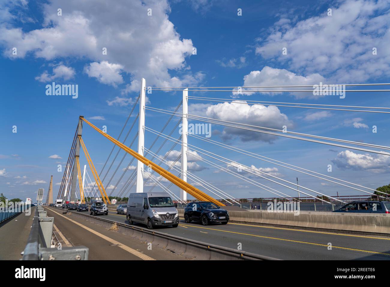 Bridge piers of the old and the first part of the two new bridges of ...