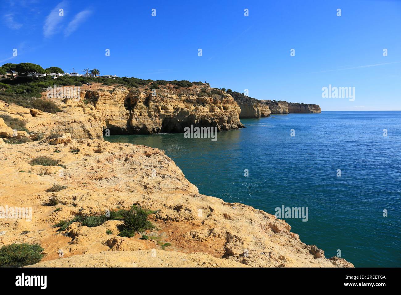 The Algar Seco caves, cliffs and the work of erosion in Carvoeiro ...