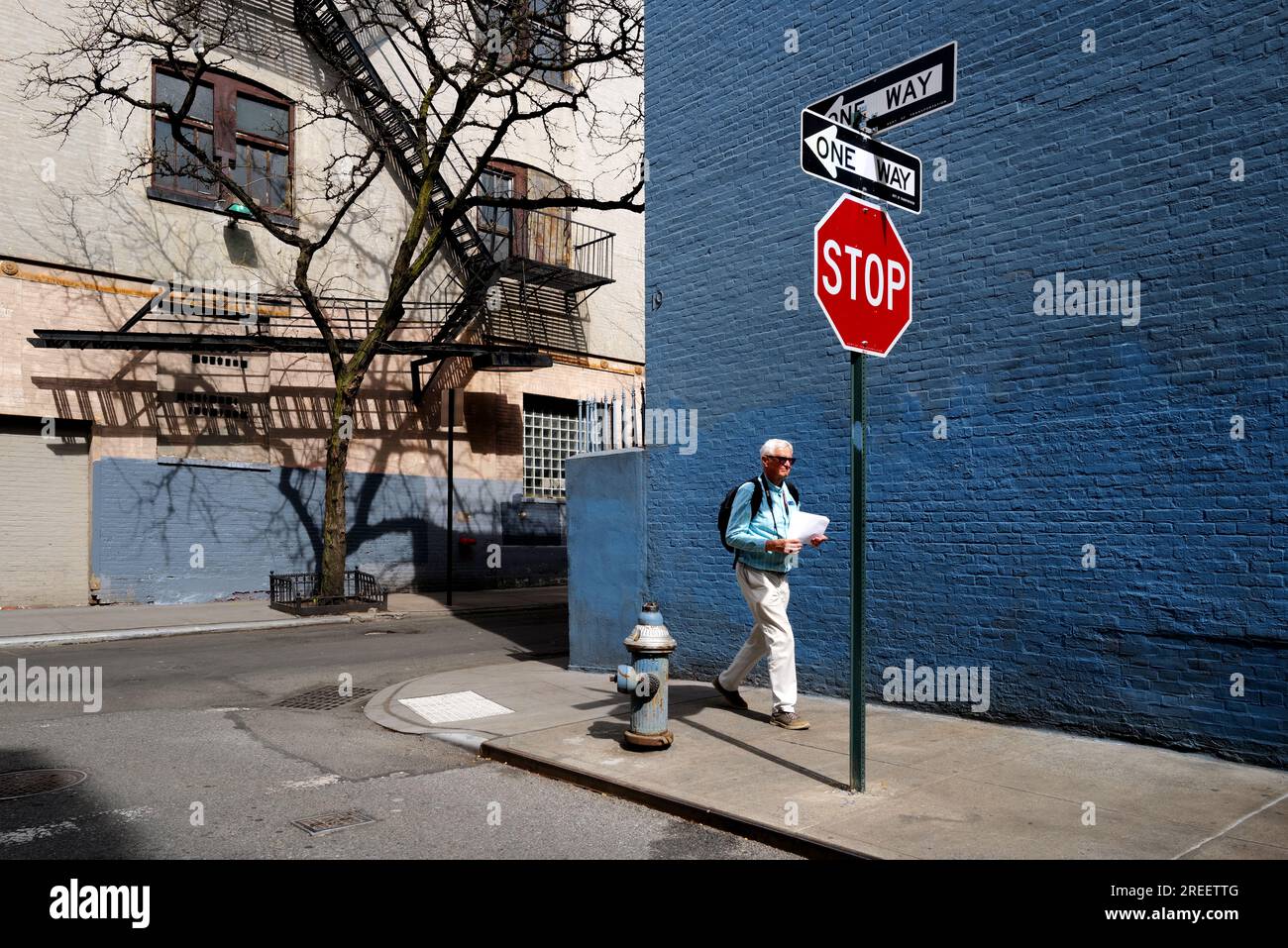 Minetta St. and Minetta Lane in Greenwich Village, New York City Stock ...