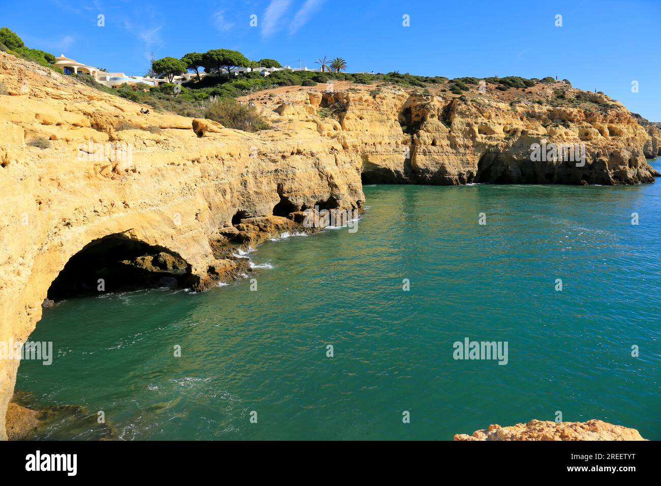 The Algar Seco caves, cliffs and the work of erosion in Carvoeiro ...