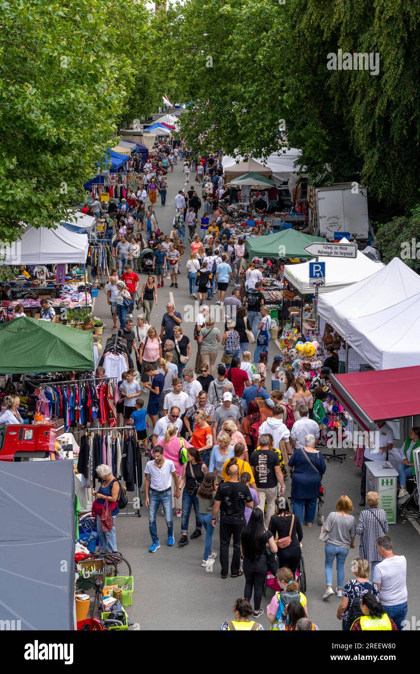 Flea market at the summer festival at the Gruga in Essen, 10-day fair ...