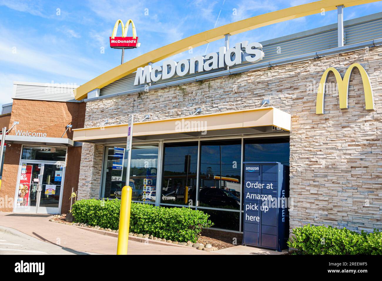 Flat Rock North Carolina,McDonald's fast food restaurant,outside ...