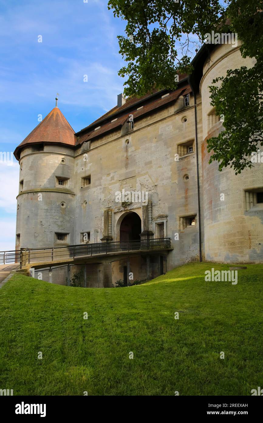 North Gate, Hellenstein Castle, historic building, fortification ...