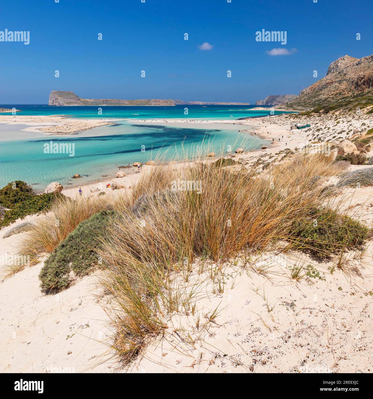 Balos Beach and Bay, Gramvousa Peninsula, Crete, Greece, Gramvousa ...
