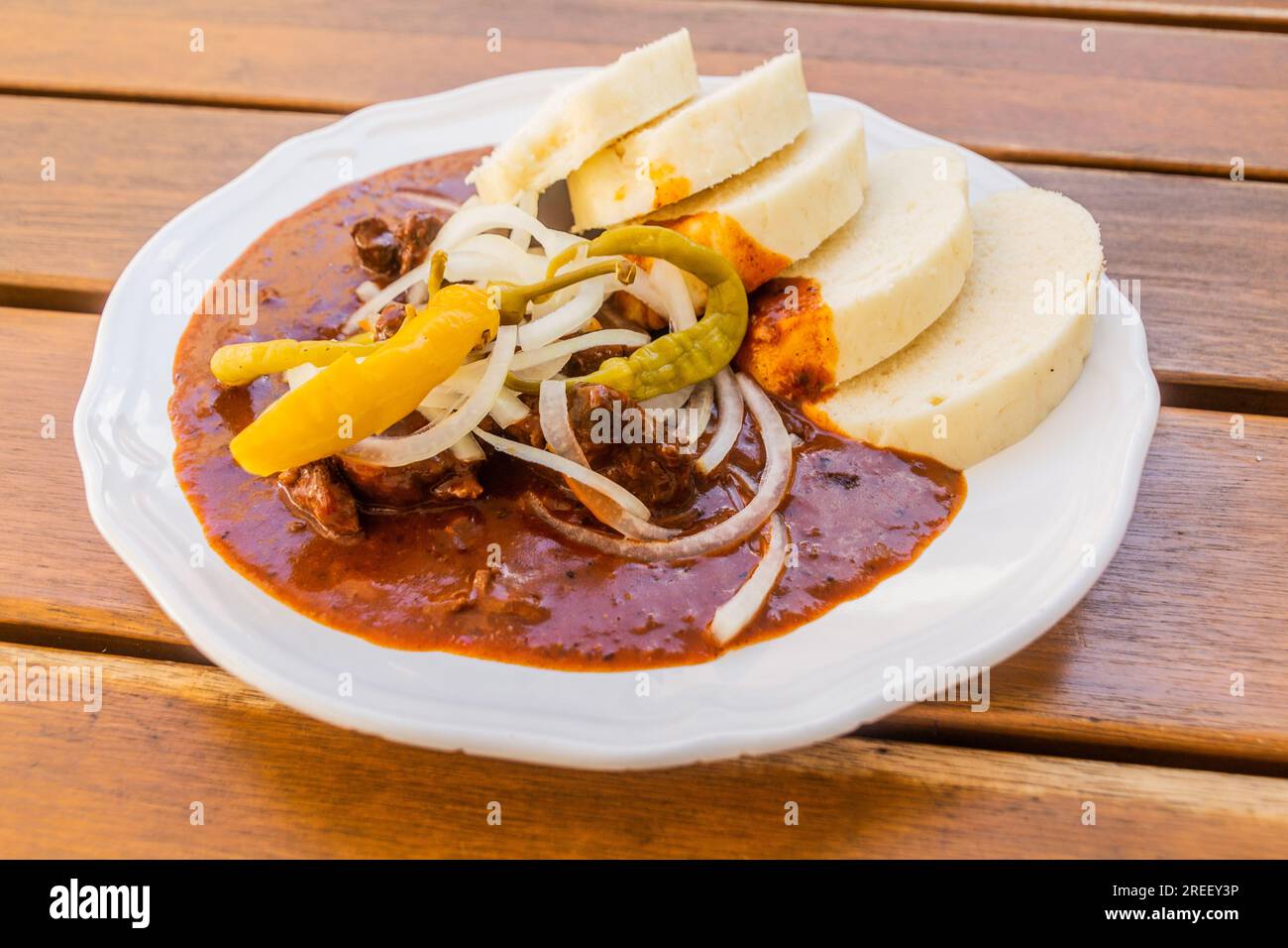 Goulash with bread hi-res stock photography and images - Alamy