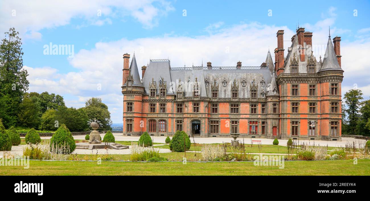 Neo-Gothic Victorian Chateau de Trevarez, built 1893-1907 by Walter ...