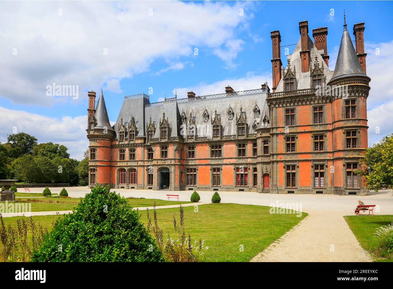 Neo-Gothic Victorian Chateau de Trevarez, built 1893-1907 by Walter ...