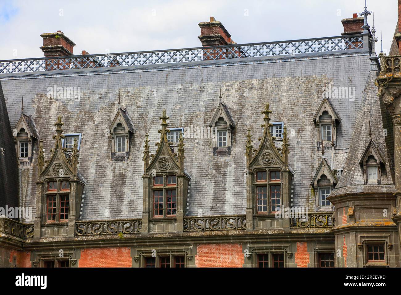 Neo-Gothic Victorian Chateau de Trevarez, built 1893-1907 by Walter ...