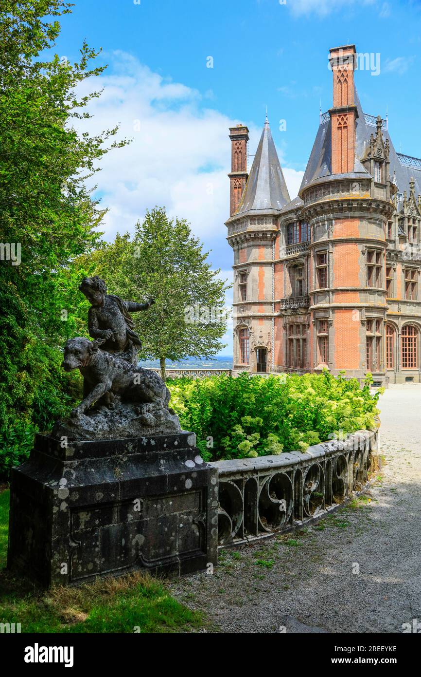 Neo-Gothic Victorian Chateau de Trevarez, built 1893-1907 by Walter ...
