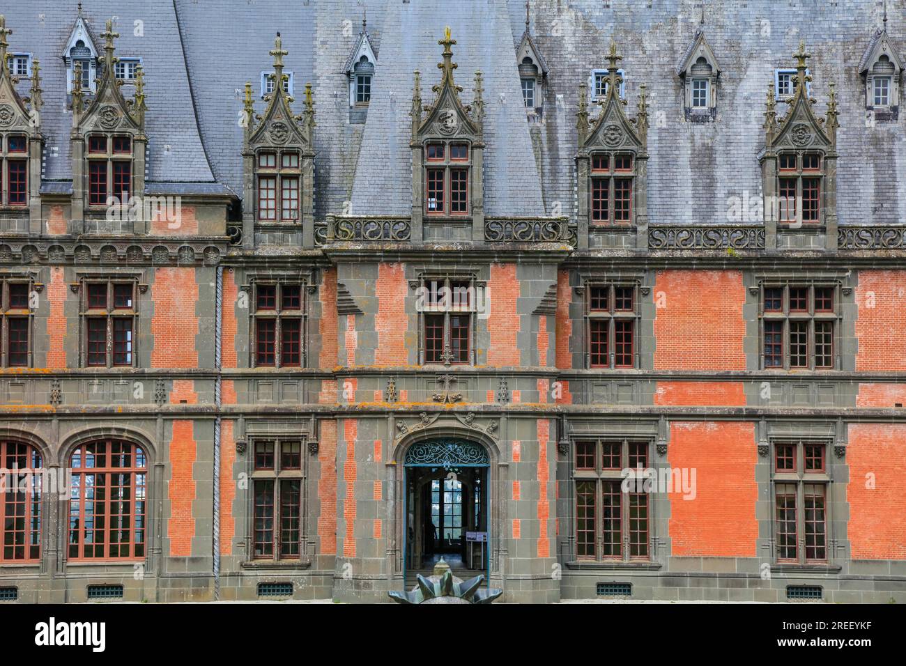 Neo-Gothic Victorian Chateau de Trevarez, built 1893-1907 by Walter ...