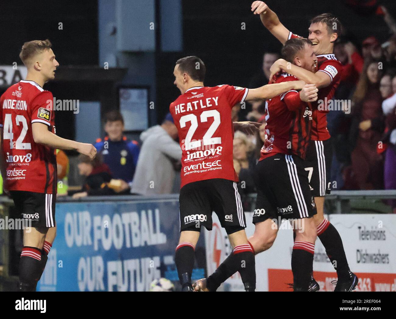 Seaview Stadium, Belfast, Northern Ireland, UK. 27 Jul 2023. UEFA Europa Conference League ...