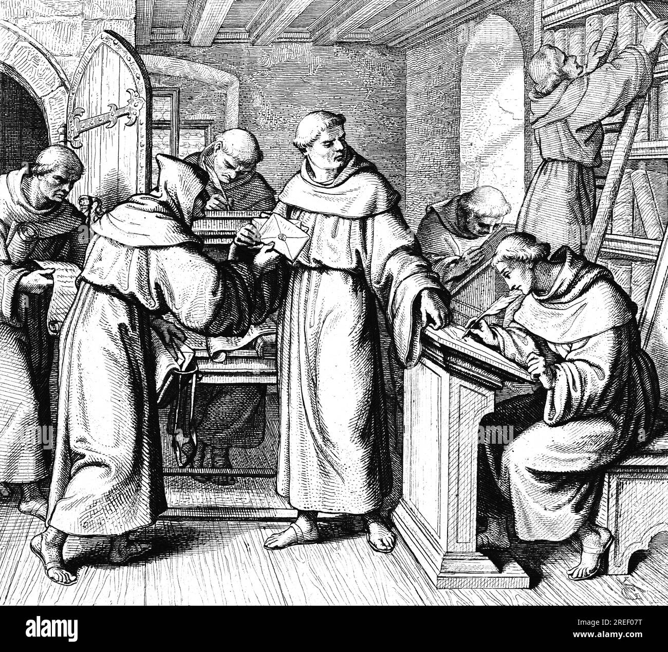 Martin Luther as Vicar General of the Augustinian fraternity, vicar ...