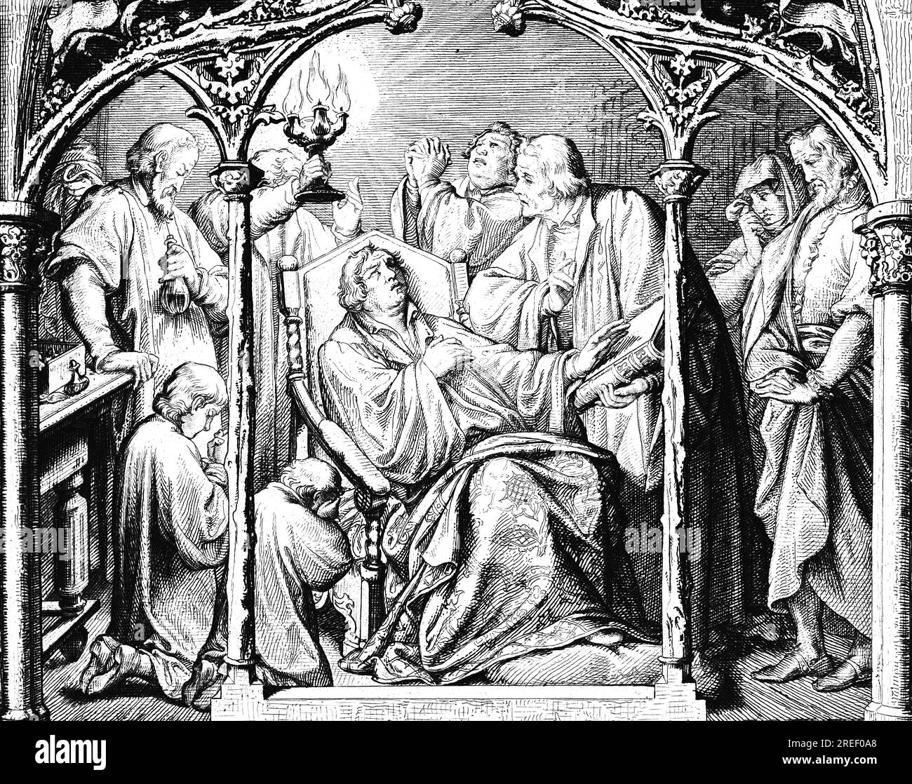 Crying faith praying Black and White Stock Photos & Images - Alamy