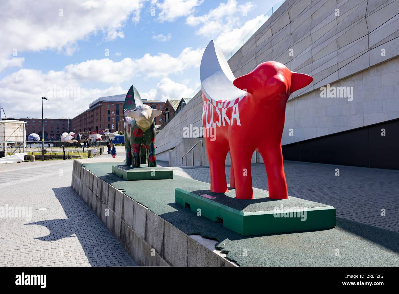 Liverpool, united kingdom May, 16, 2023 Super Lamb Bananas, Albert Dock ...