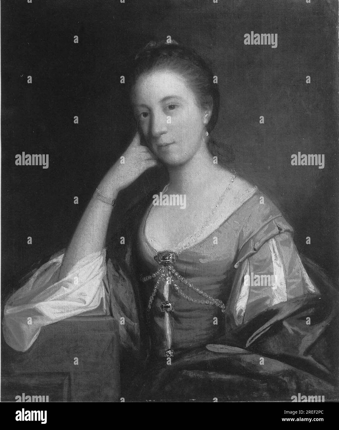 Portrait of a Woman (said to be Lady Scott) by Joshua Reynolds Stock ...