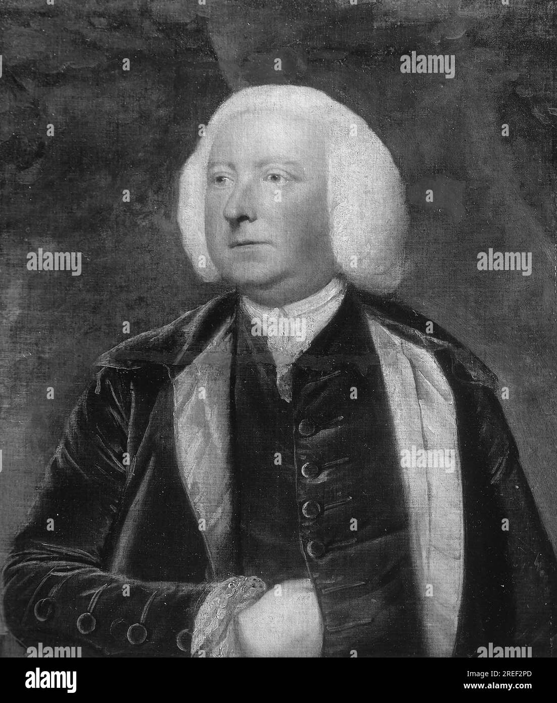 Portrait of a Man (said to be Lord Anson) by Joshua Reynolds Stock ...