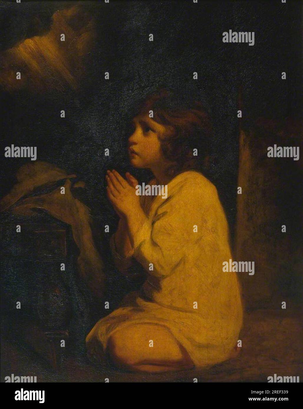 The Infant Samuel 1776 by Joshua Reynolds Stock Photo - Alamy