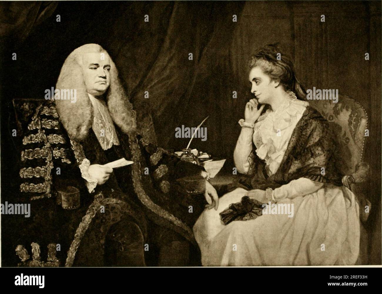 Lord and Lady Ashburton 1909 by Joshua Reynolds Stock Photo - Alamy