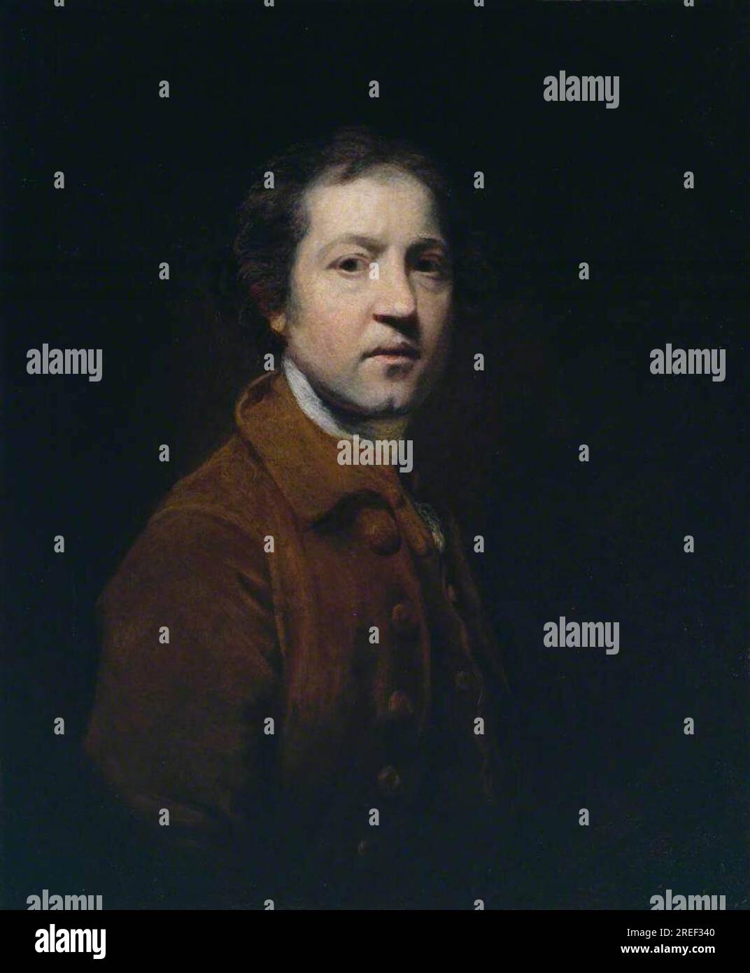 Self-Portrait when Young between 1753 and 1758 by Joshua Reynolds Stock ...