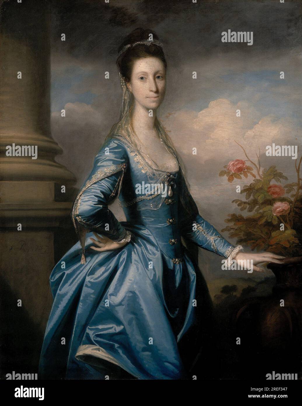 Miss Elizabeth Ingram 1757 by Joshua Reynolds Stock Photo - Alamy
