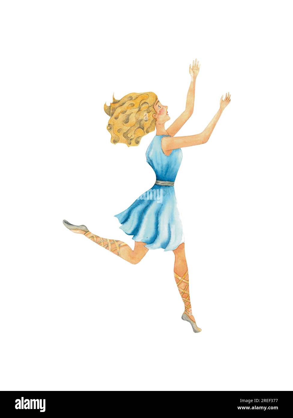 Cartoon Blonde Dancing