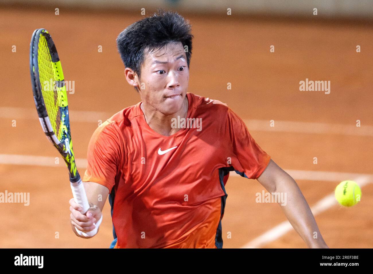 Verona, Italy. 27th July, 2023. Chun-Hsin Tseng in action during ...