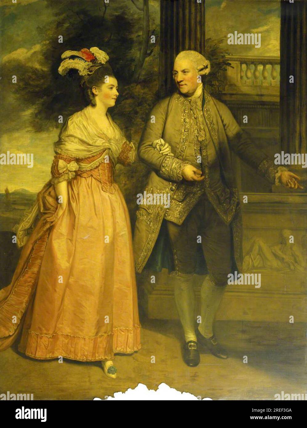 Henry Loftus, 1st Earl of Ely (1709-1783) and his wife Frances Monroe ...