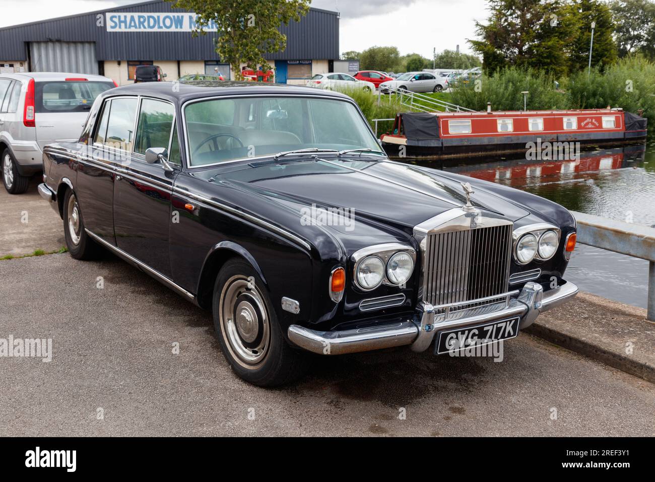 A Rolls Royce silver shadow at Shardlow Stock Photo - Alamy