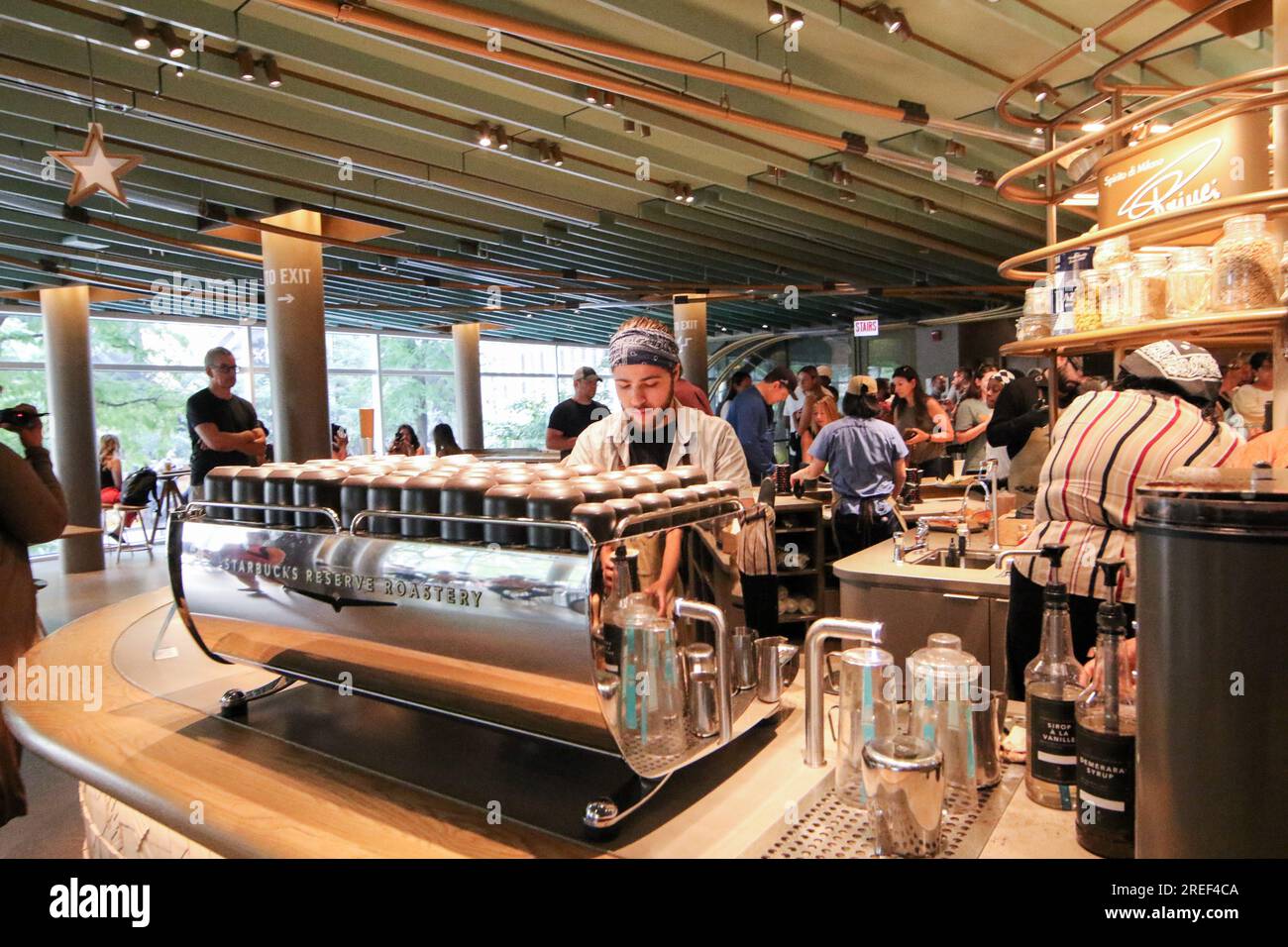 The first floor Reserve Coffee Bar at the five-story 35,000 square foot ...