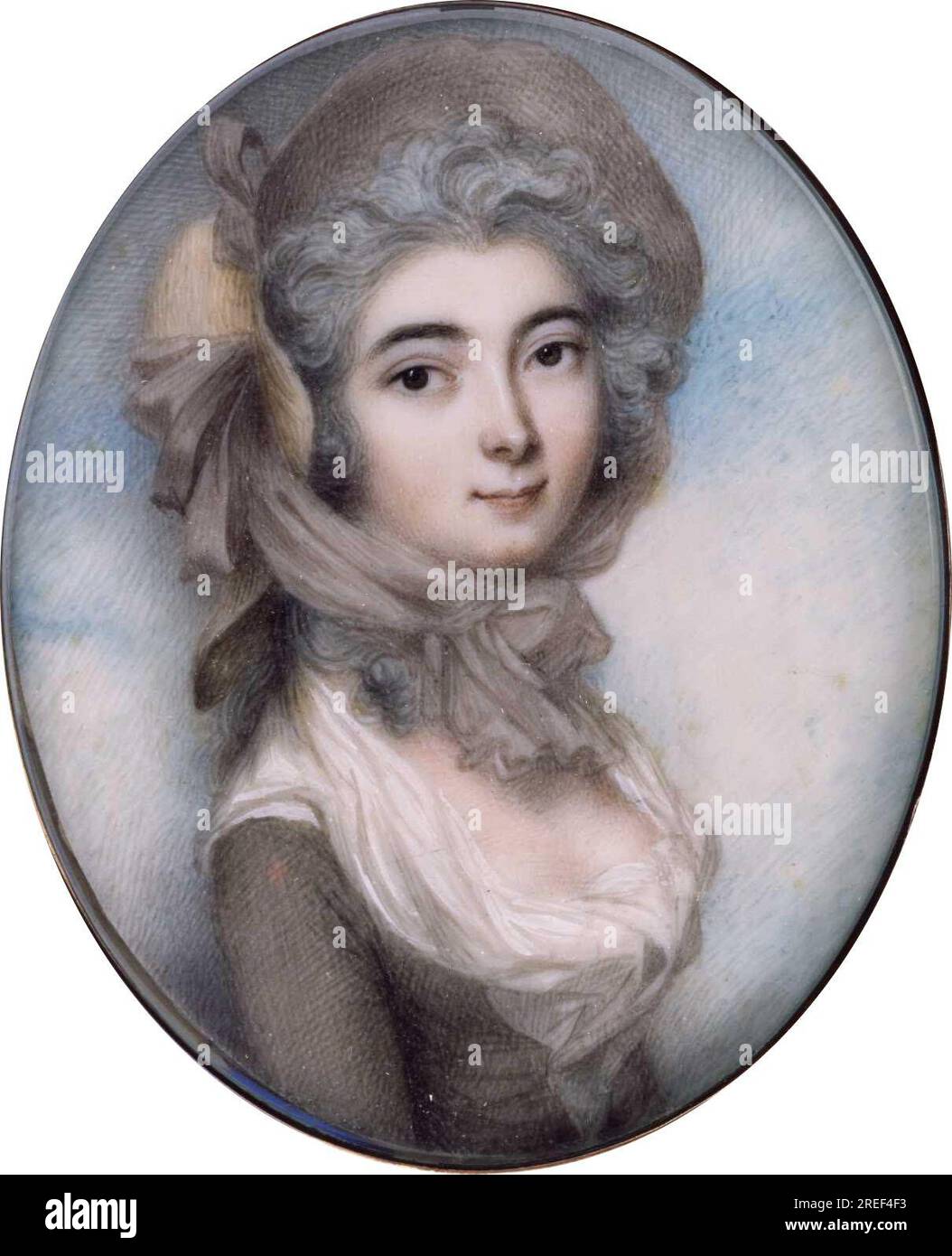 Portrait of a Woman circa 1785 by Andrew Plimer Stock Photo - Alamy