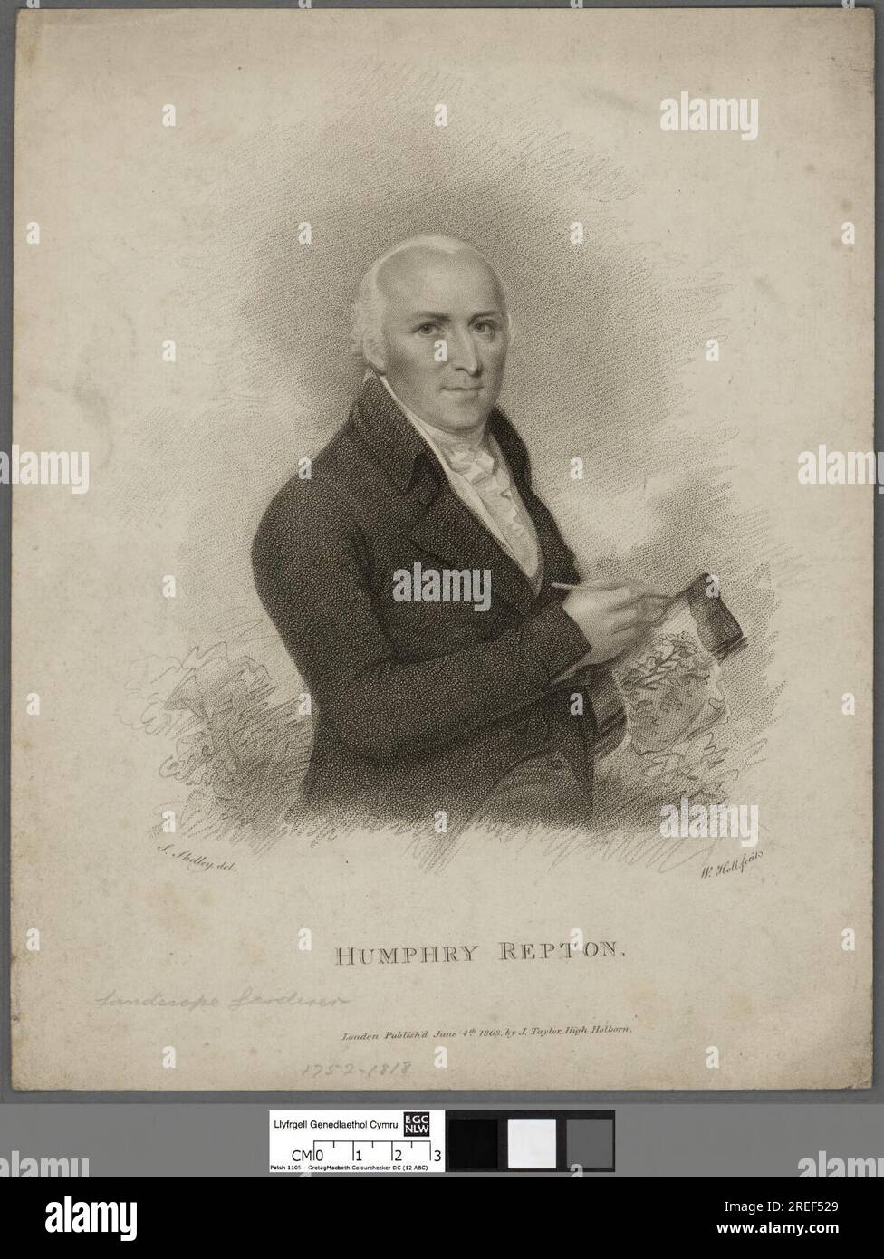 Humphrey Repton 1802 by Samuel Shelley Stock Photo - Alamy