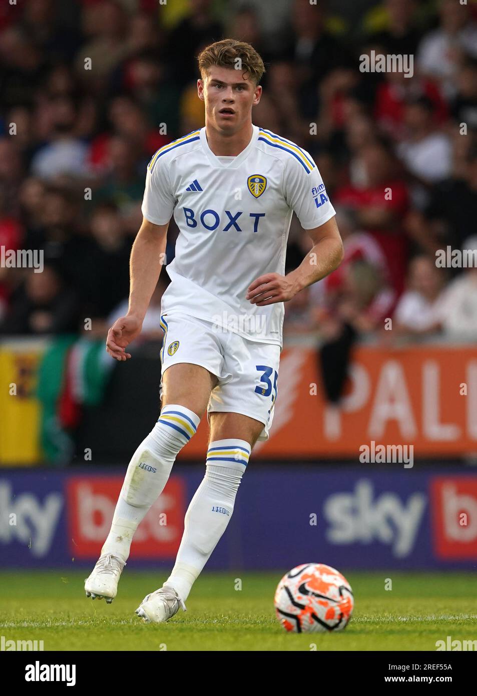 Leeds United's Charlie Cresswell during the pre-season friendly match ...