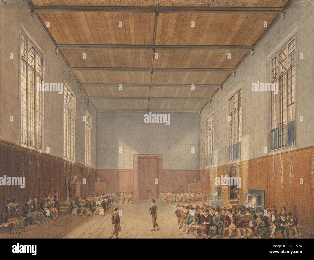 The Hall, Rugby School by John Gendall Stock Photo - Alamy