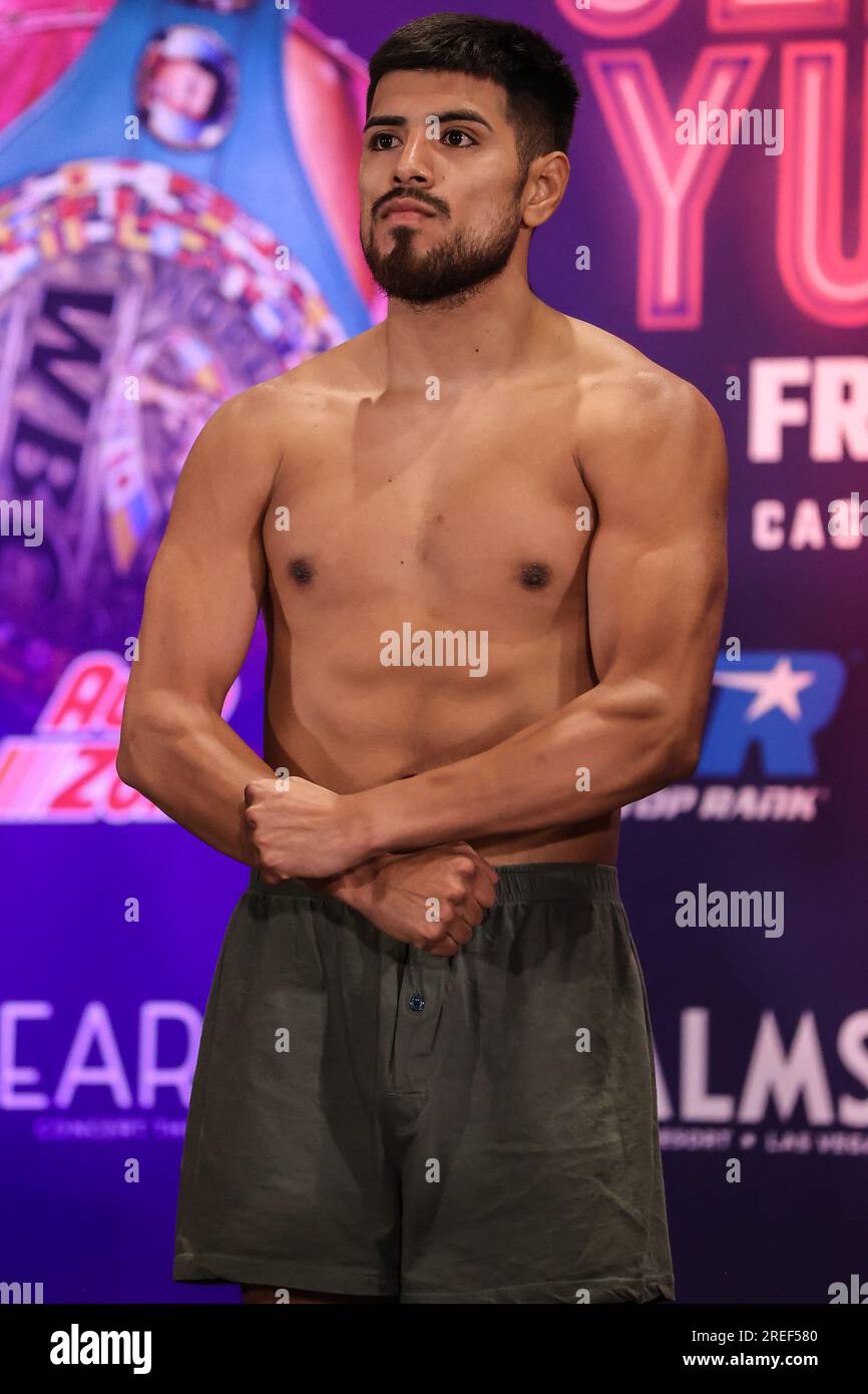 Las Vegas, NV, USA. 27th July, 2023. Karlos Balderas on stage during ...