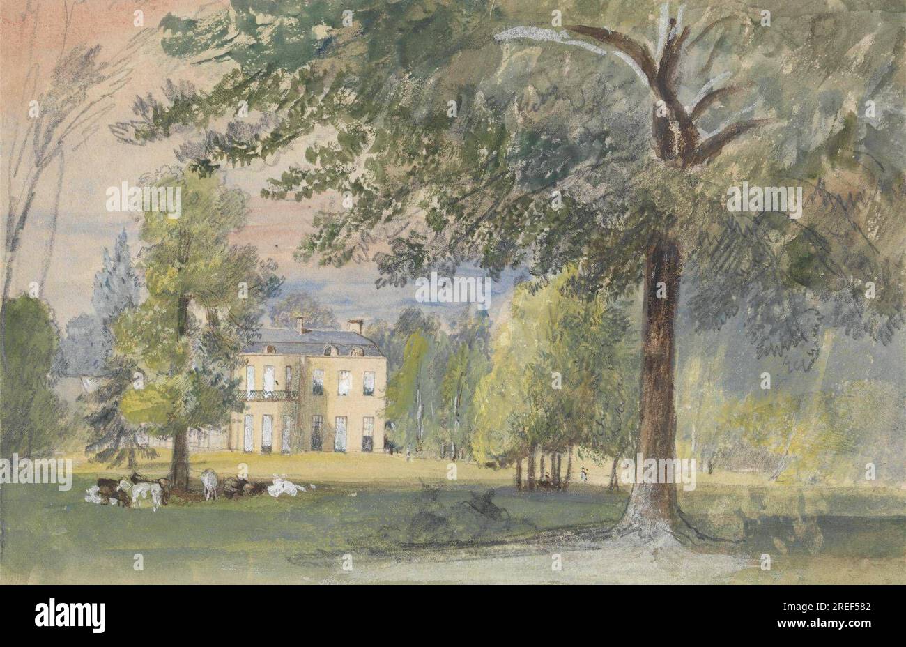 A Georgian House by John Gendall Stock Photo - Alamy