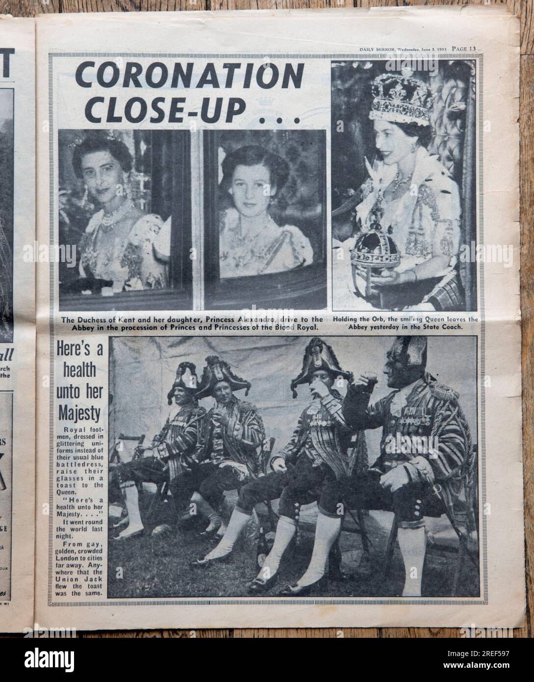 Queen Elizabeth II Coronation Special, 2nd June 1953. The Daily Mirror ...