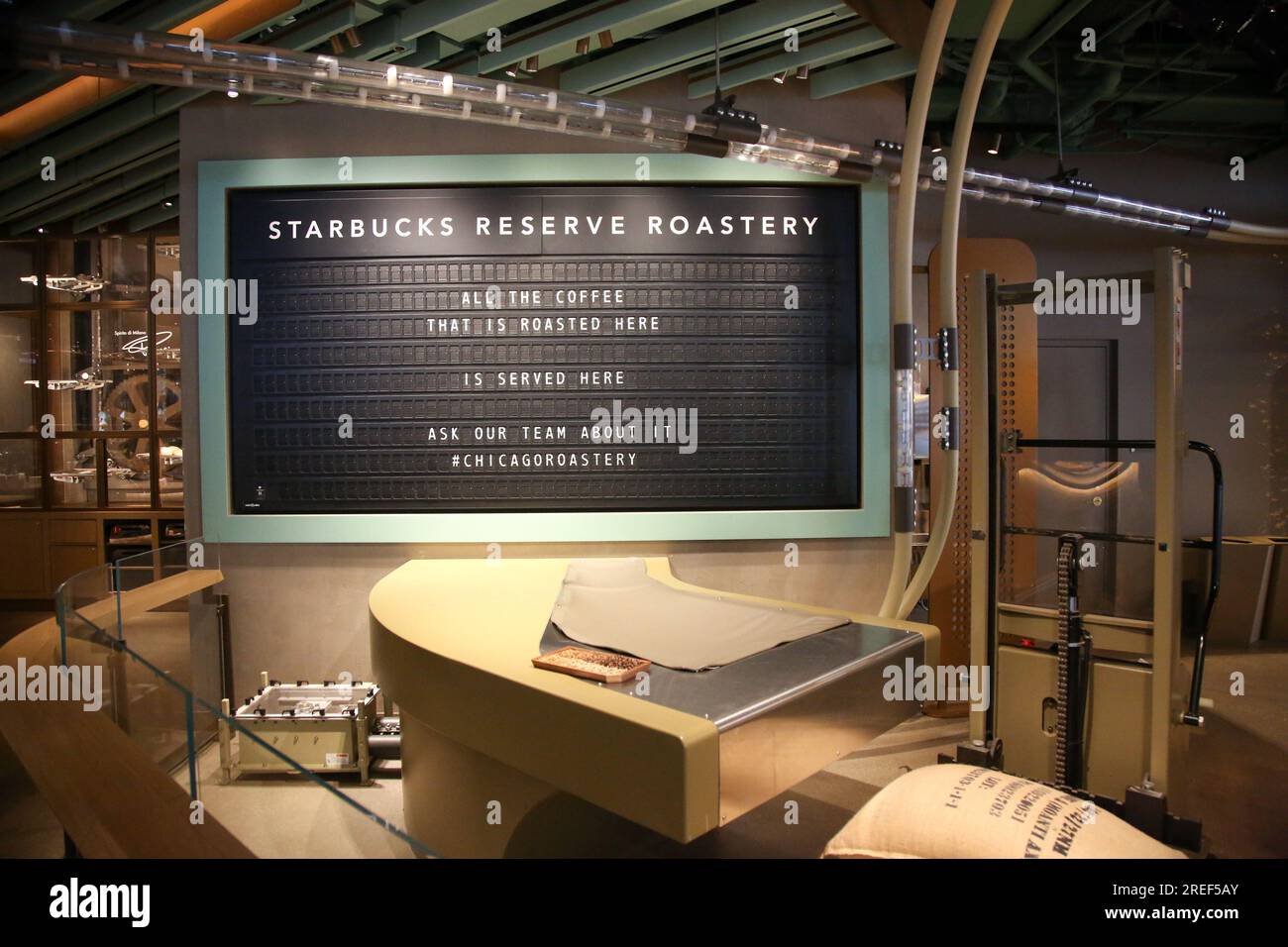 The clacker board is visible as soon as customers walk through the ...