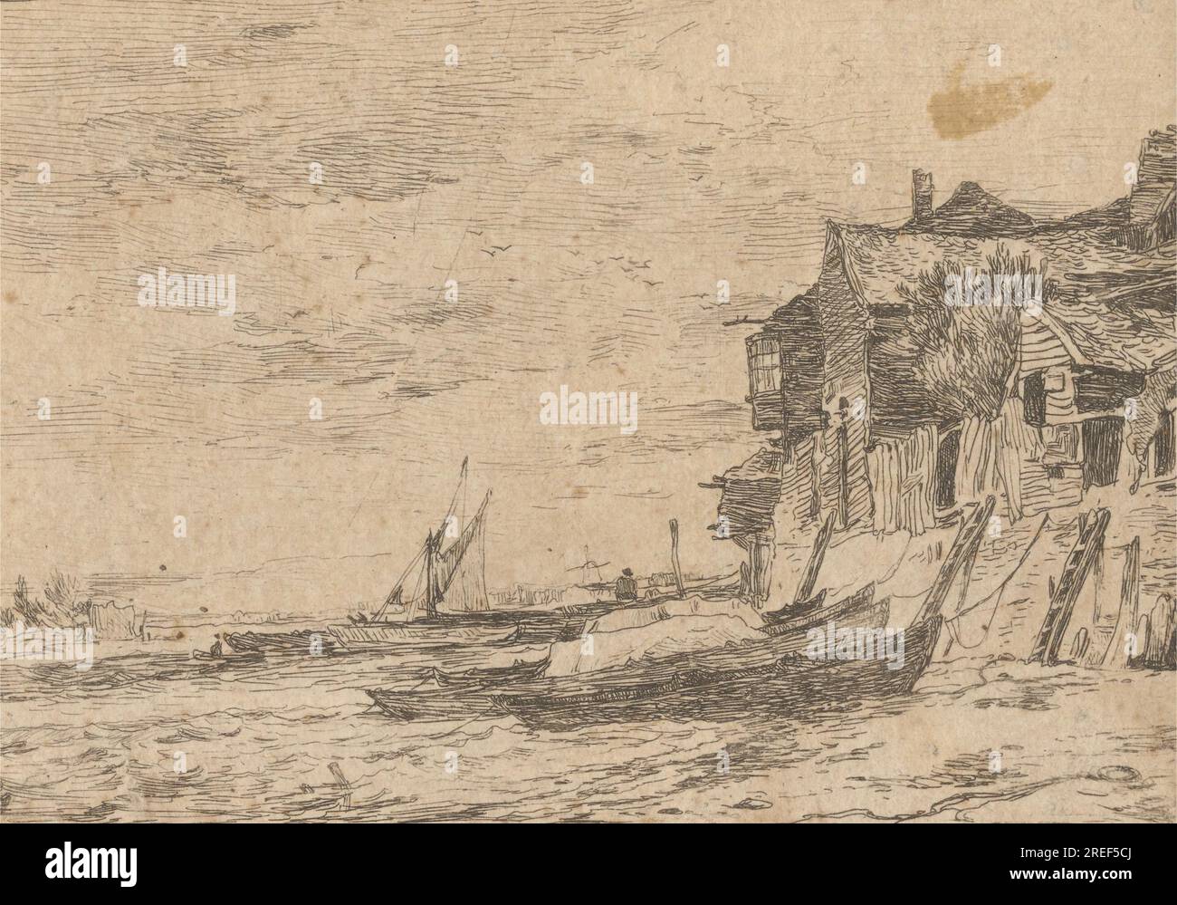 Coastal Scene by Charles Golding Constable Stock Photo - Alamy