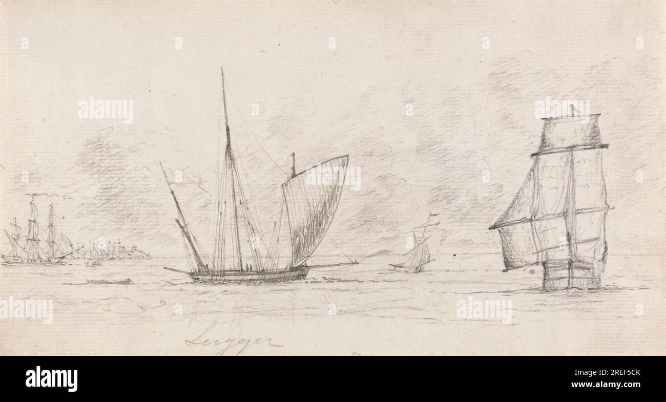 Shipping Scene by Charles Golding Constable Stock Photo - Alamy