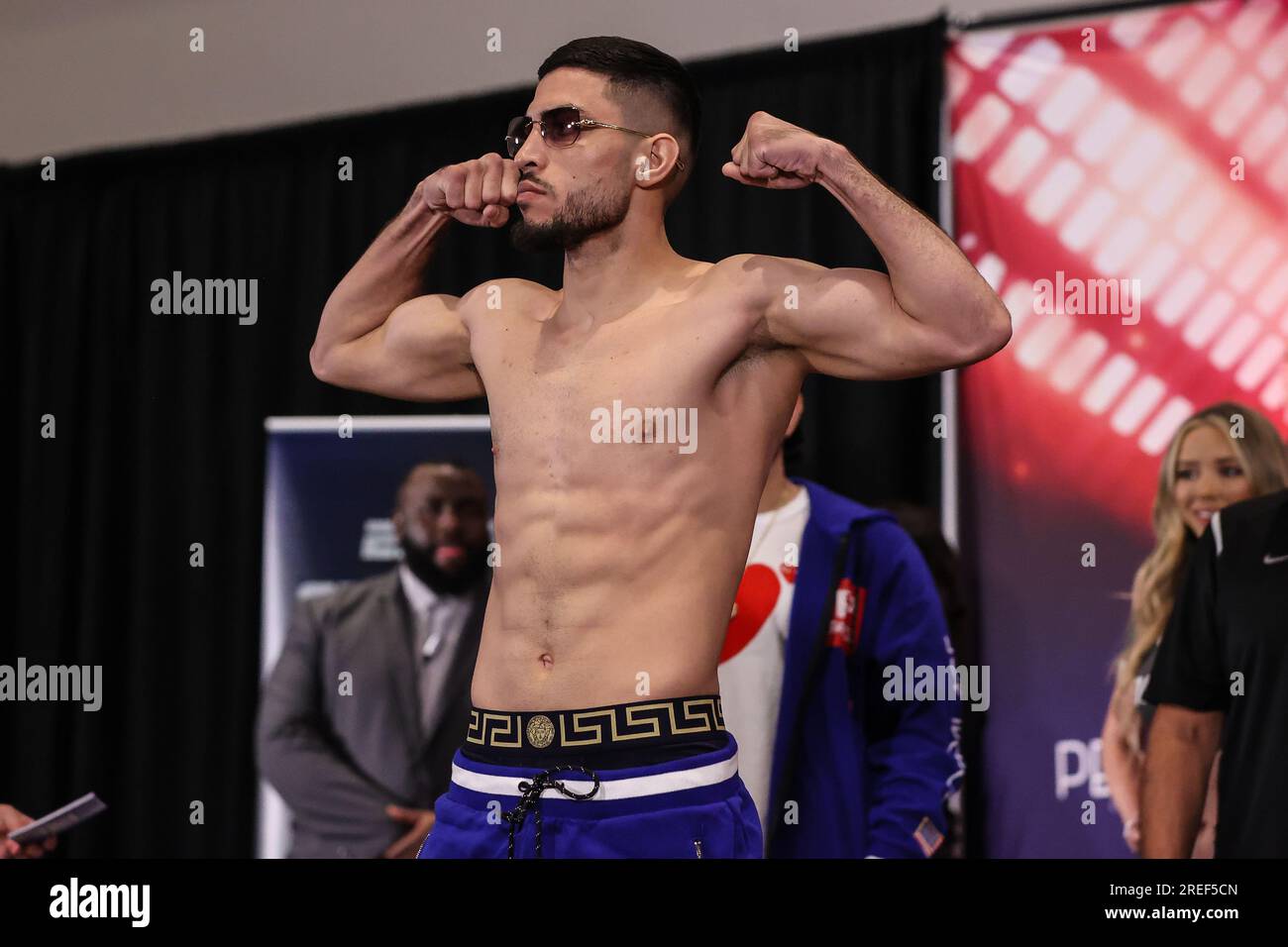 Las Vegas, NV, USA. 27th July, 2023. Andres Cortes poses on stage ...