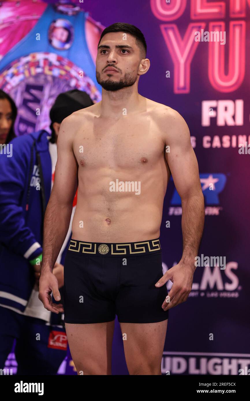 Las Vegas, NV, USA. 27th July, 2023. Andres Cortes poses on stage ...