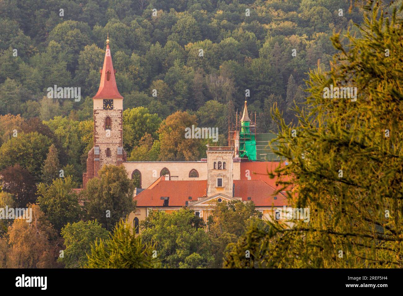 View of Sazava Monastery, Czech Republic Stock Photo - Alamy